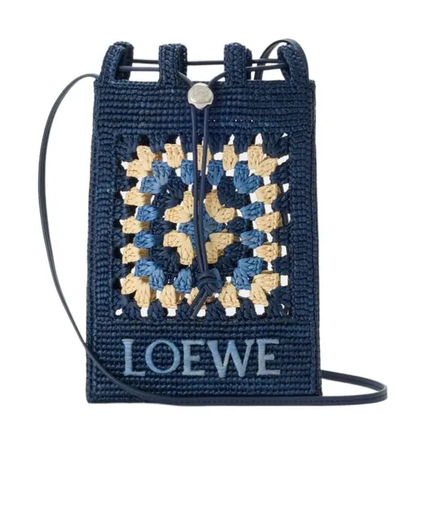 Loewe Drawstring Shoulder Bag - Gypsum/black
