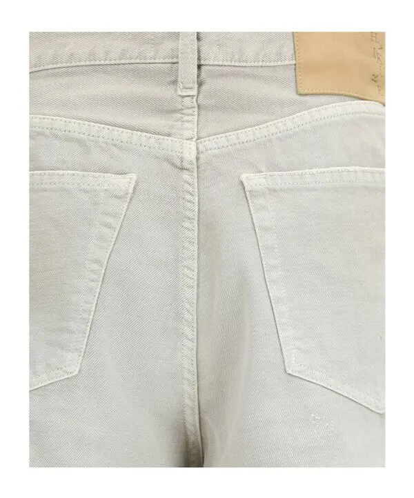 HAIKURE Logan Bull High-waist Jeans - White