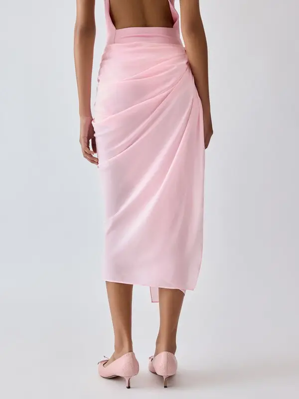 Jacquemus Asymmetric Draped Knee-length Skirt - No