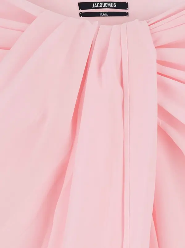 Jacquemus Asymmetric Draped Knee-length Skirt - No