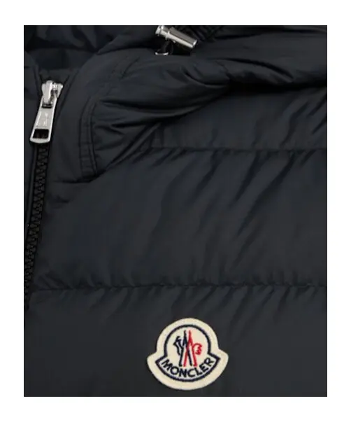 Moncler Puffer Vest With Hood - Black