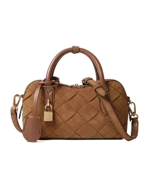 Stella McCartney Ryder Woven Crossbody Bag - Brandy