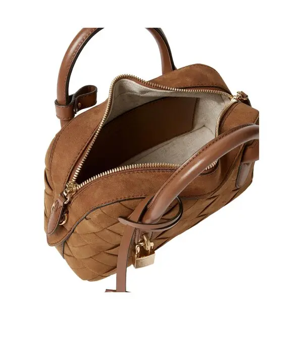 Stella McCartney Ryder Woven Crossbody Bag - Brandy