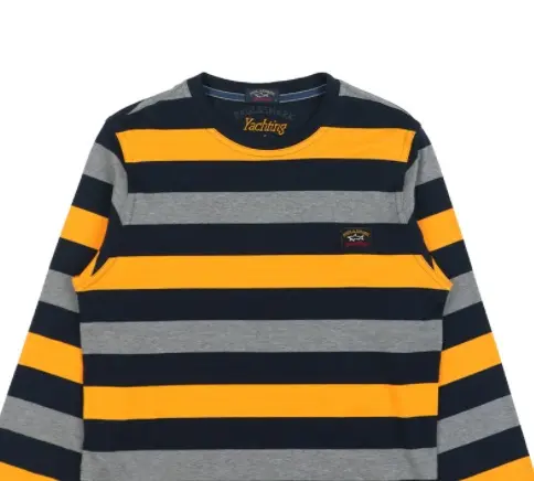 PAUL  SHARK Striped Logo Long-sleeved T-shirt