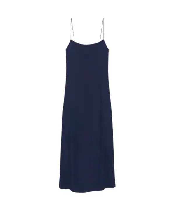 ANINE BING Mae Spaghetti-strap Maxi Dress - Navy