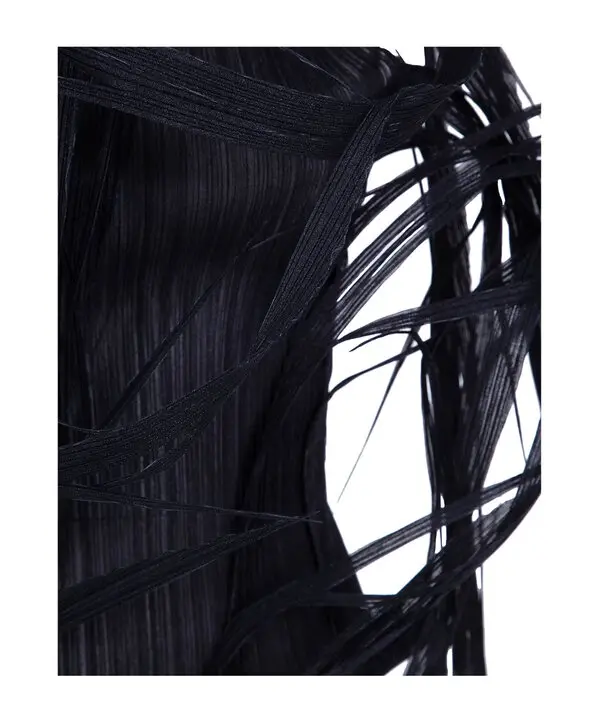 Issey Miyake High-neck Pleated Top