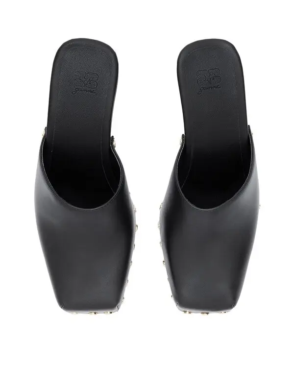 GANNI June Sabot Mules - Black
