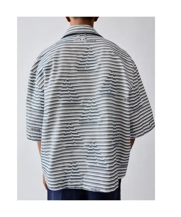Jacquemus Sail-print Striped Shirt
