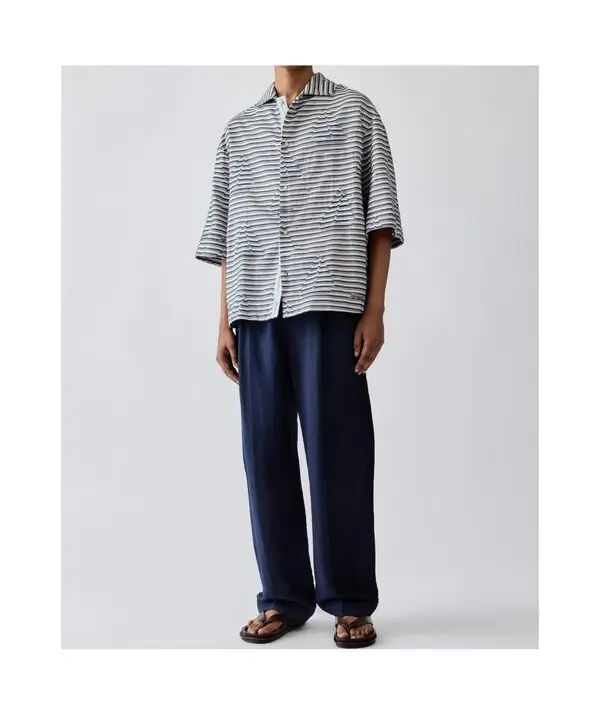 Jacquemus Sail-print Striped Shirt