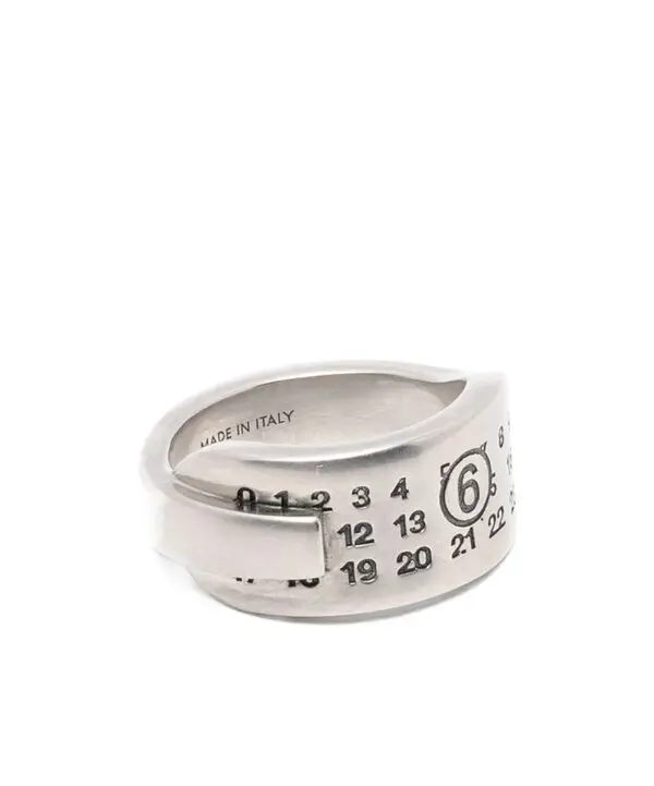 MAISON MARGIELA Numeric Signature Multi-band Ring - Silver