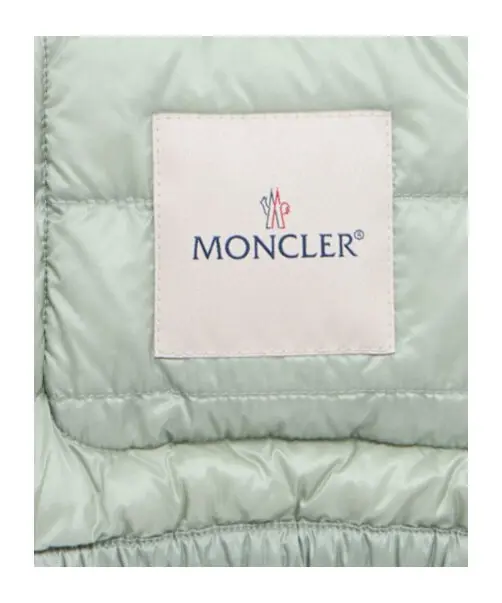 Moncler Down Jacket With Stand Collar And Zipper Closure - Gray
