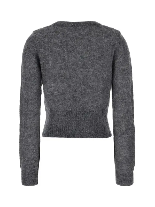 GANNI Long Sleeve Knitwear With Tie Detail