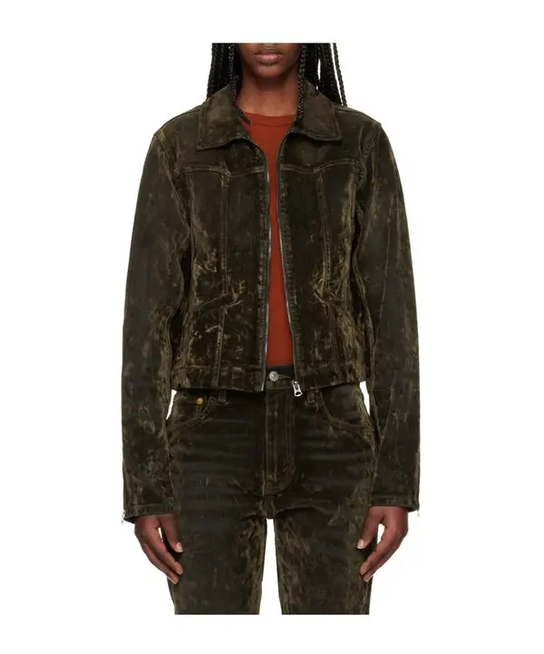 RE/DONE Slim Zip Denim Jacket