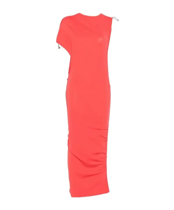 Coperni Knitted Dress With Asymmetrical Sleeves