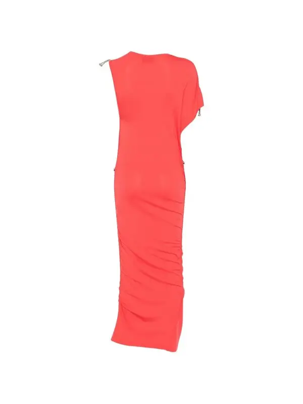 Coperni Knitted Dress With Asymmetrical Sleeves