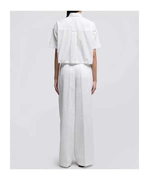 Aspesi Wide-leg Tailored Trousers - White