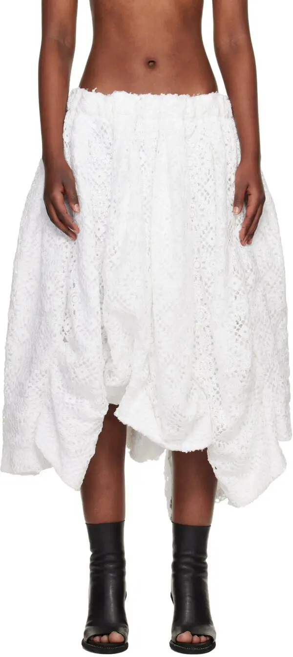 Comme Des Garçons Lace Overlay Pants