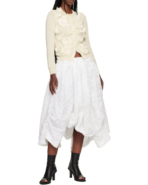 Comme Des Garçons Lace Overlay Pants