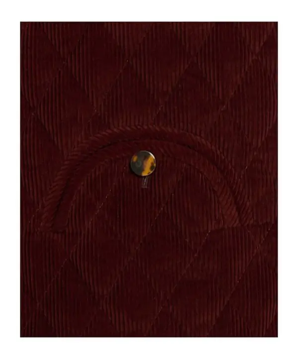 BLAZÉ MILANO Suffolk Quilted Corduroy Vest - Brown
