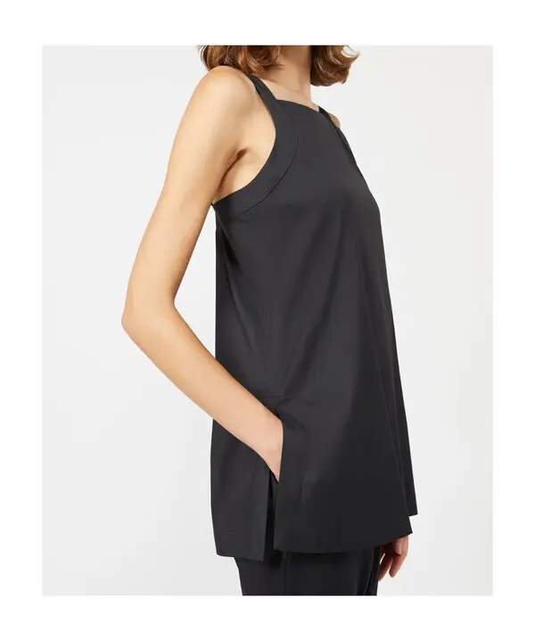 Max Mara Flowing Stretch Poplin Top