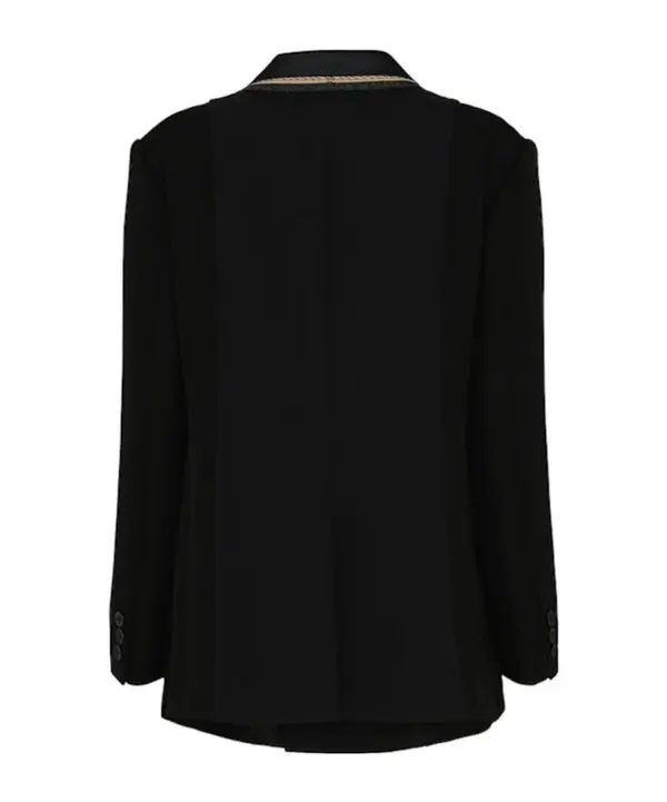 Sacai Double-face Wool Blend Jacket With Notched Lapel