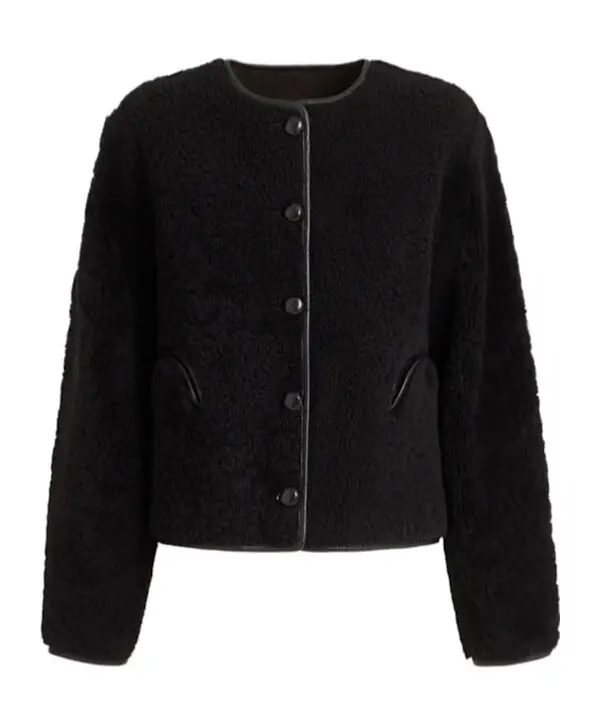 BLAZÉ MILANO Tatoosh Gliss Shearling Jacket - Black