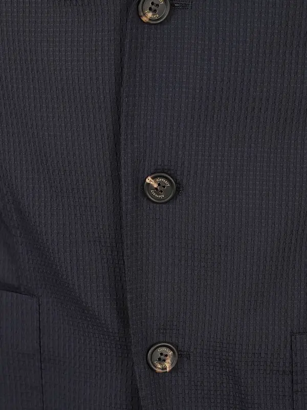 Eleventy Buttoned Suit - Black