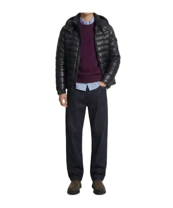 Moncler Lauros Tech Down Jacket - Black