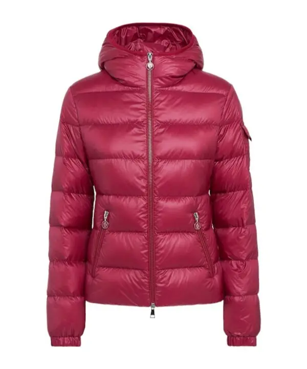 Moncler Glesse Hooded Down Jacket - Red