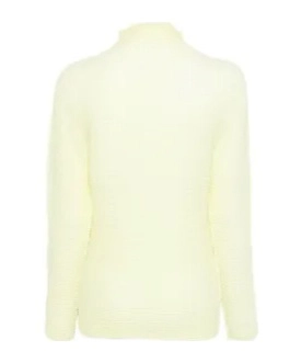 Issey Miyake Ribbed Roll-neck Blouse - Yellow