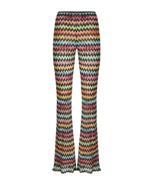Missoni Chevron Pattern Flared Trousers - Multicolor