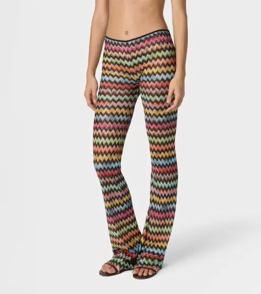 Missoni Chevron Pattern Flared Trousers - Multicolor