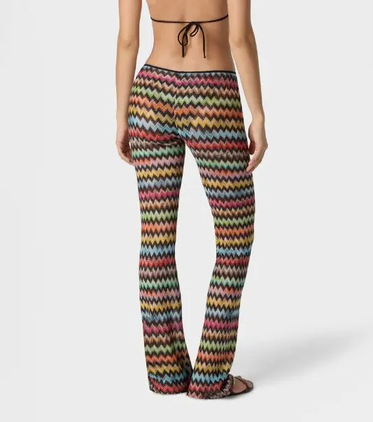 Missoni Chevron Pattern Flared Trousers - Multicolor