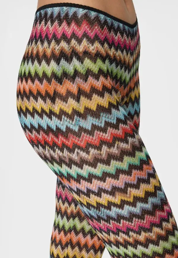 Missoni Chevron Pattern Flared Trousers - Multicolor