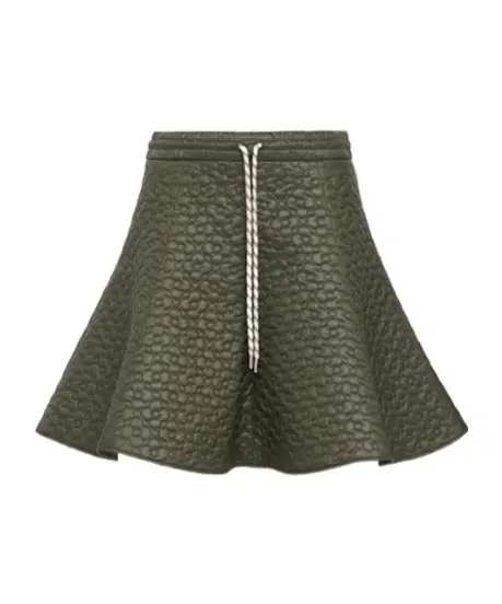 Moncler Floral Quilted Nylon Padded Mini Skirt