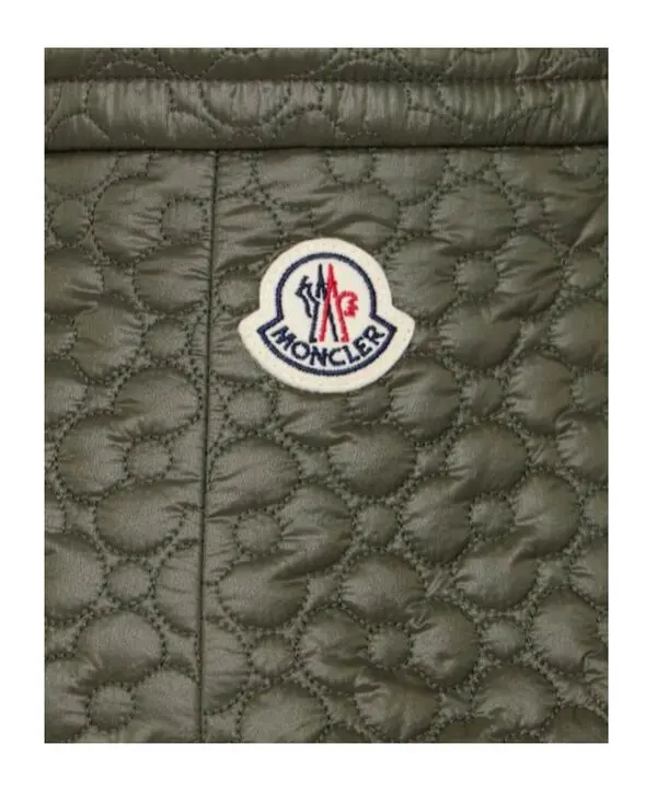 Moncler Floral Quilted Nylon Padded Mini Skirt