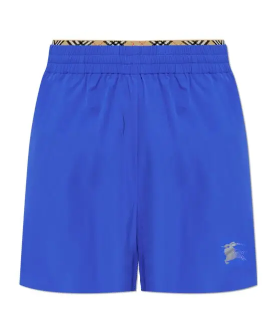 Burberry Checked-trim Stretch Shorts