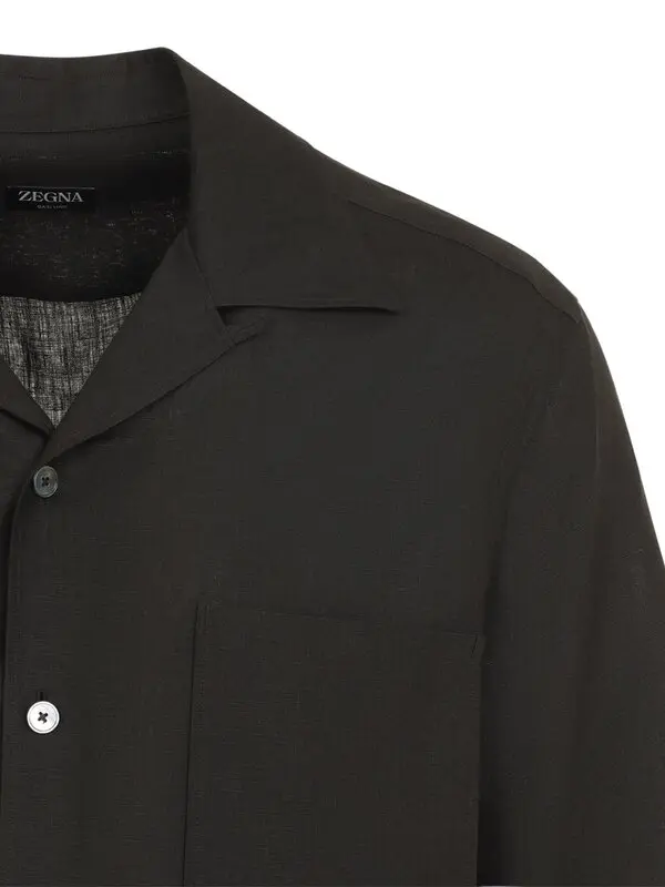 Zegna Short Sleeve Shirt - Black
