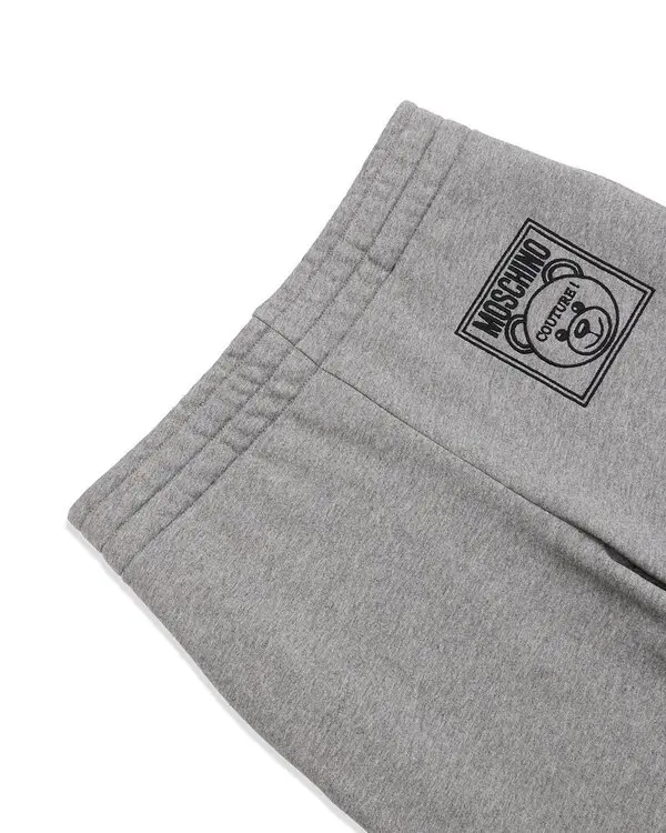 Moschino Slim Fit Printed Sweatpants - Gray
