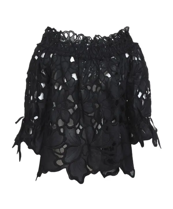 Ermanno Scervino Off-shoulder Embroidered Top