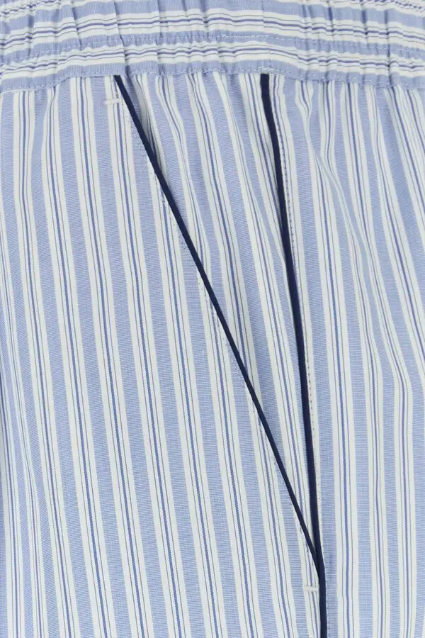 Dolce & Gabbana Striped Embroidered Shorts