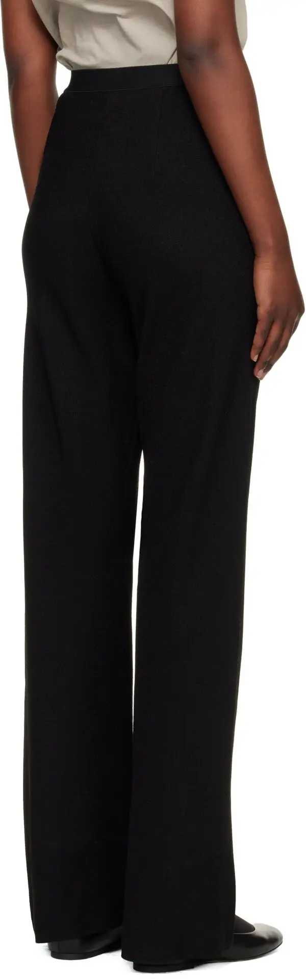 Wardrobe.NYC Crepe Bias Cut Casual Pants