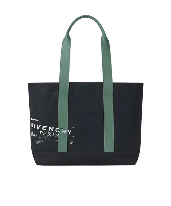 Givenchy Logo Printed Large Tote Bag - Black