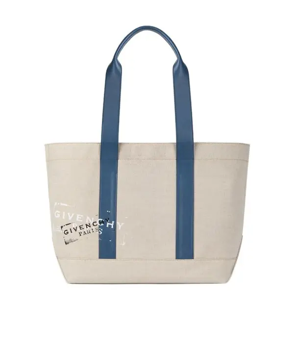 Givenchy Logo Large Canvas Tote Bag - Nude