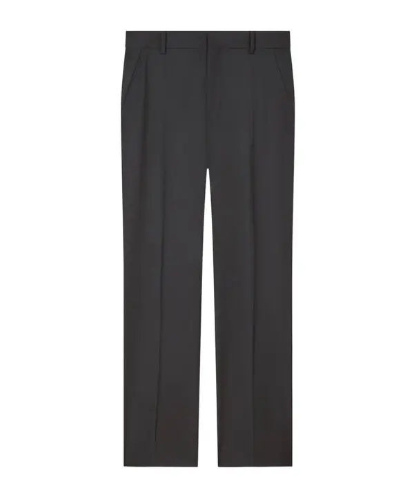 Kenzo Straight Tailored Virgin Wool Pants