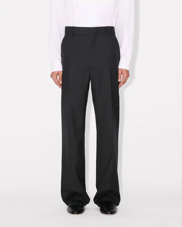 Kenzo Straight Tailored Virgin Wool Pants