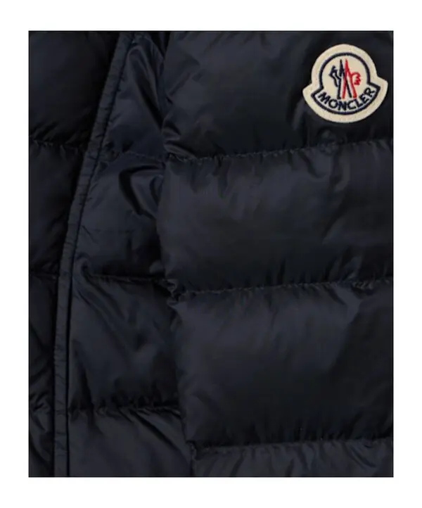 Moncler Quilted Down Jacket With Stand Collar