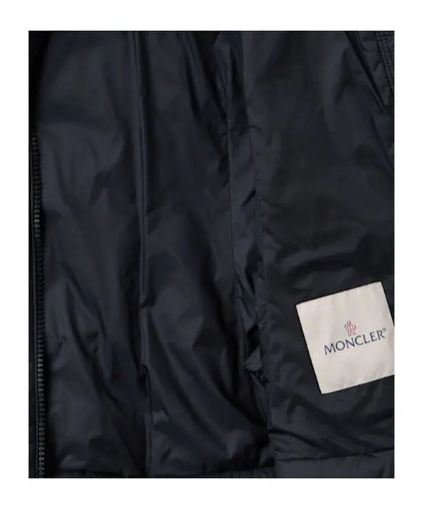 Moncler Quilted Down Jacket With Stand Collar