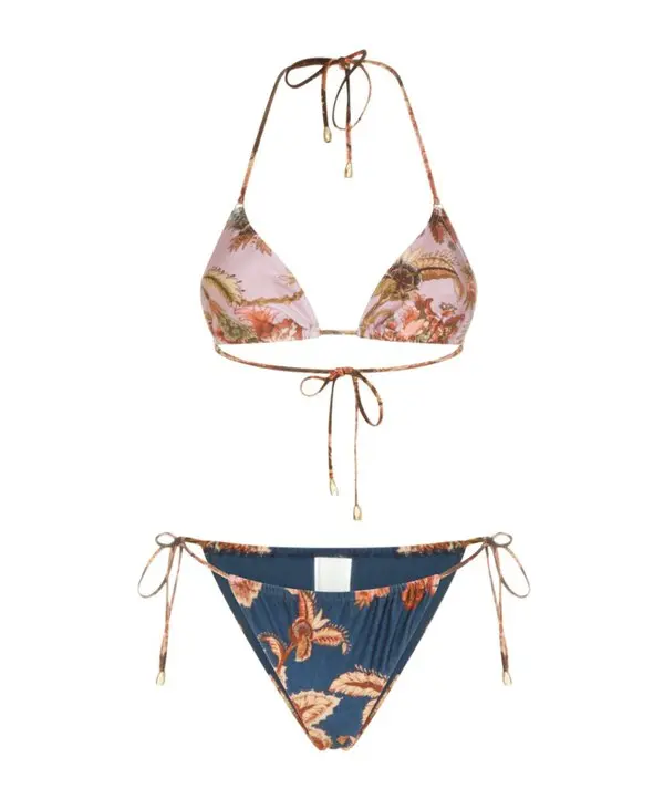 Zimmermann Aster Spliced Tri Bikini - Multicolor
