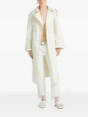 Ermanno Scervino Embroidered Trench Coat